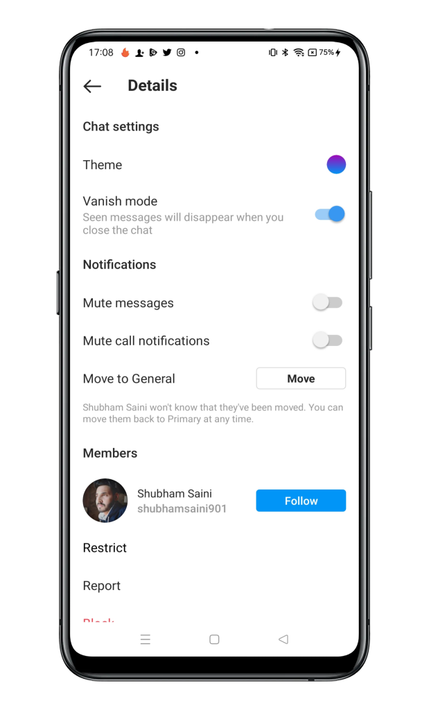 Instagram me Vanish Mode Enable/Disable Kaise Kare | How to Enable/Disable Vanish Mode in ...